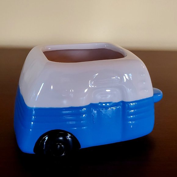 Accents | Camper Planter Vehicle Plant Pot Van Life Decor Blue White 5 ...